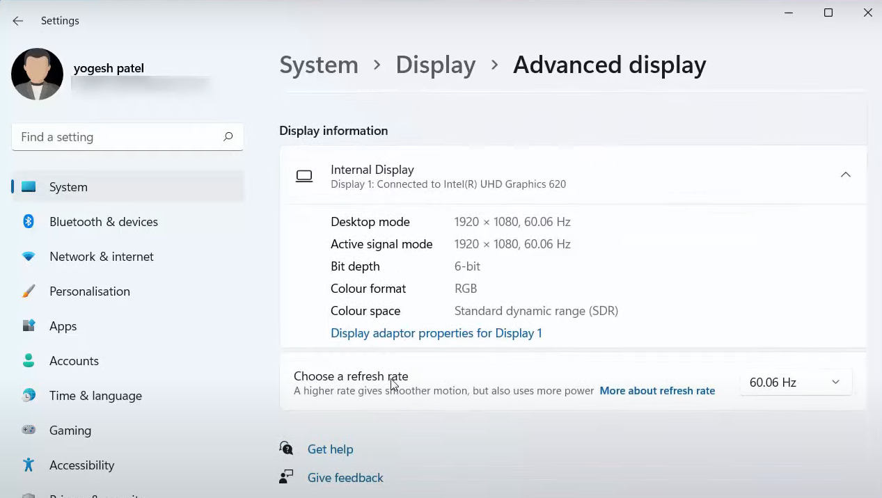 How To Check The Hertz Of A Monitor On Windows 11 How To Check The Hertz Of A Monitor On Windows 11