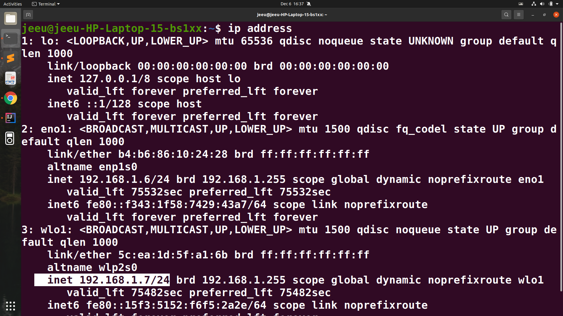 How To Find The IP Address In Linux