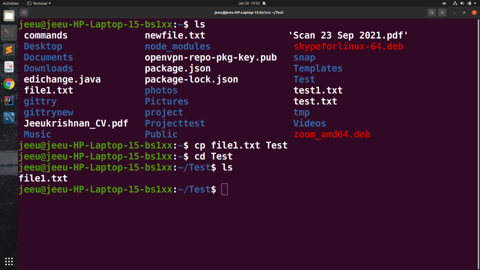 Cp Command In Linux