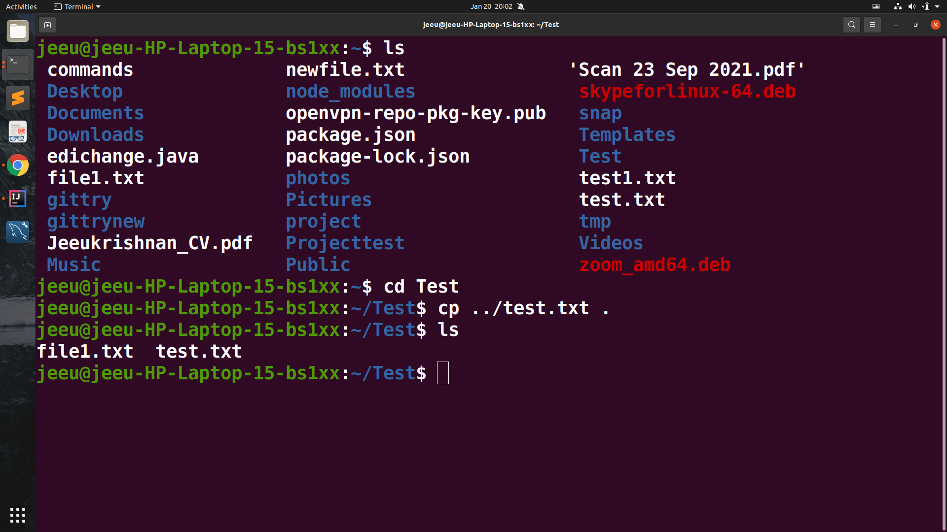 Cp Command In Linux