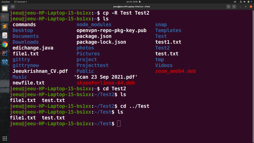 Cp Command In Linux