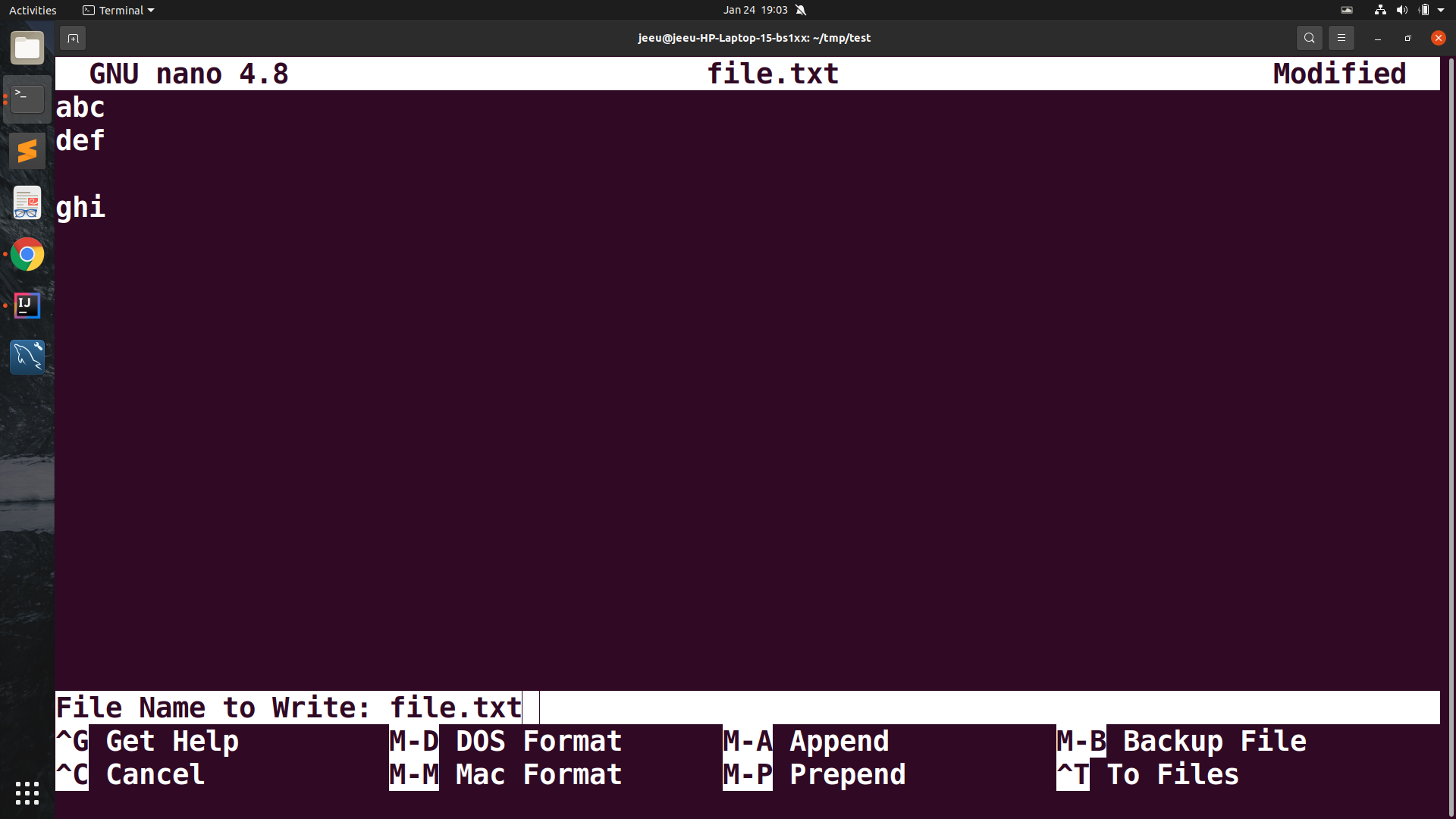 Nano Command In Linux