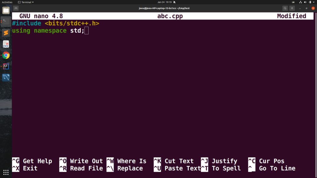 Nano Command In Linux