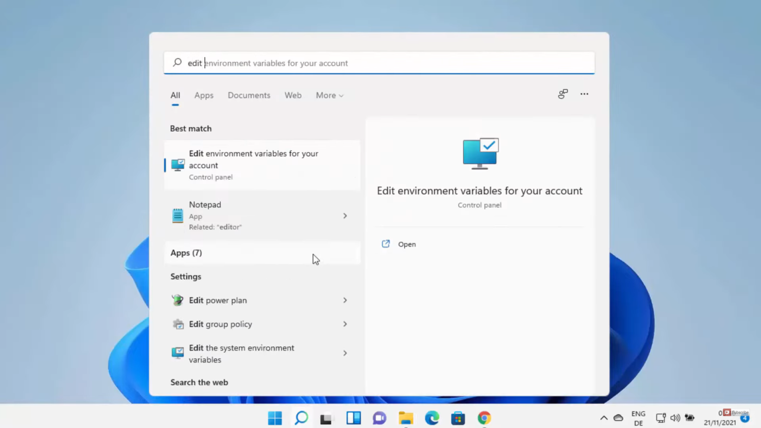 How To Set Environment Variables In Windows 11